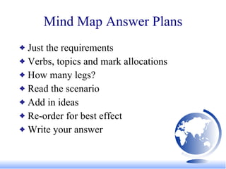 Answer planning using mind maps | PPT