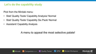 Using minitab for Superior Quality in Food Manufacturing | PDF