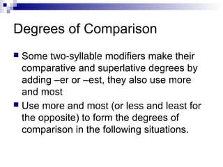 Using modifiers | PPT