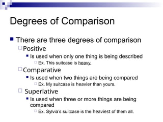 Mastering Modifiers: Using Good, Well, and Degrees of Comparison | PPT