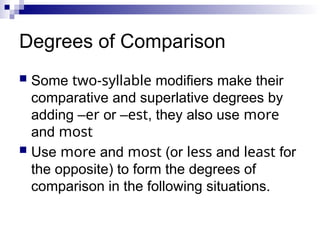 Mastering Modifiers: Using Good, Well, and Degrees of Comparison | PPT