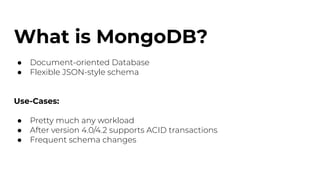 Using MongoDB with Kafka - Use Cases and Best Practices | PPT