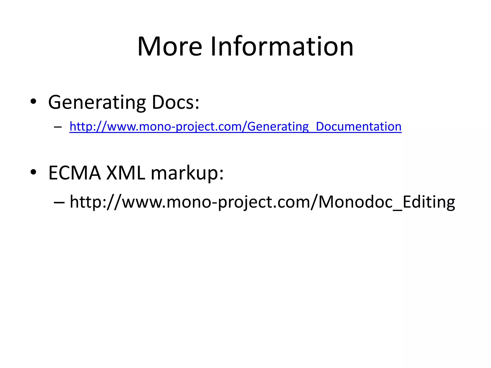 Using monodoc | PPT
