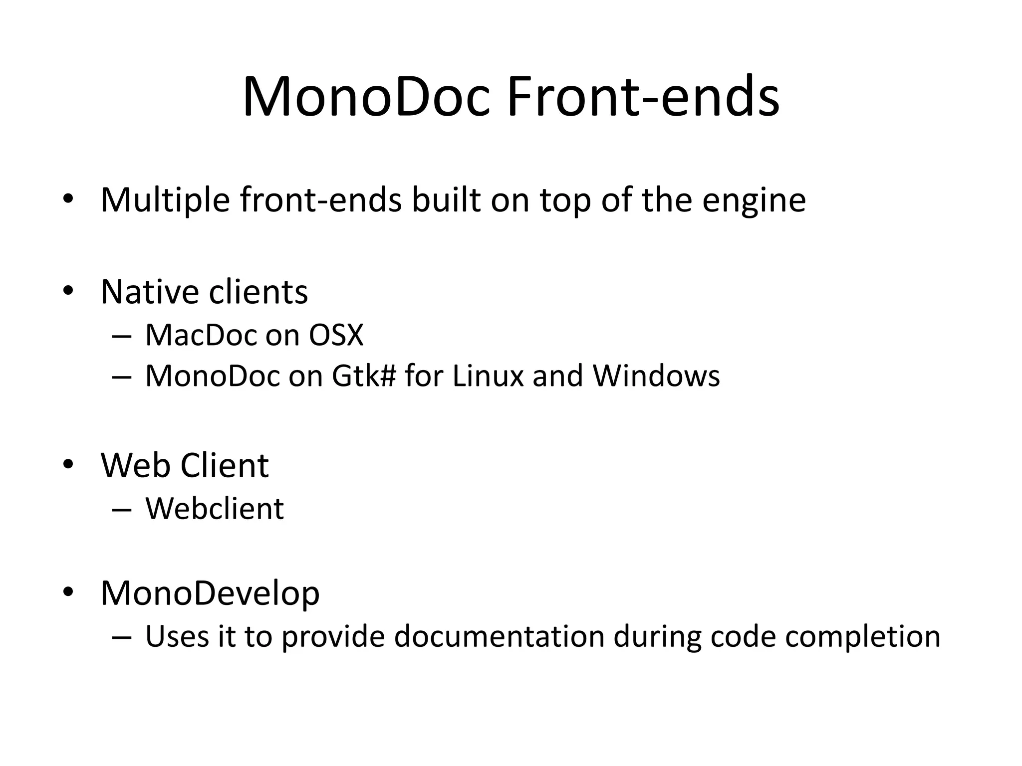 Using monodoc | PPT
