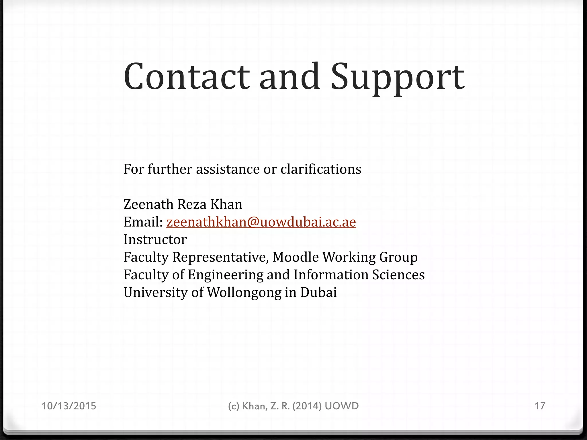 Using moodle presentation by zeenath rk | PDF
