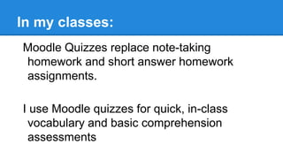 Using Moodle Quizzes | PPT