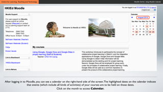 Using moodle’s calendar | PDF | Computing | Technology & Computing