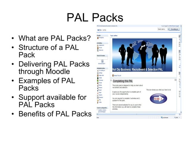 Using moodle to create pal packs (2) (2) | PPT
