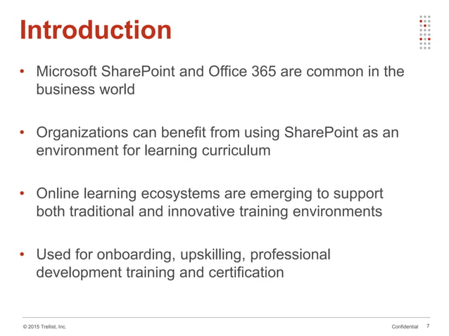 Using SharePoint / Office 365 as Learning Ecosystem | PPT