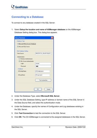 GeoVision : Access Control Solutions : Knowledge : AS Manager using ...