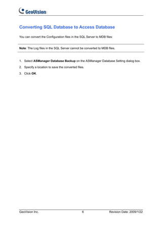 GeoVision : Access Control Solutions : Knowledge : AS Manager using ...