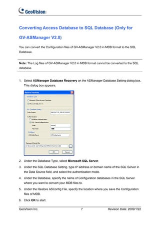 GeoVision : Access Control Solutions : Knowledge : AS Manager using ...