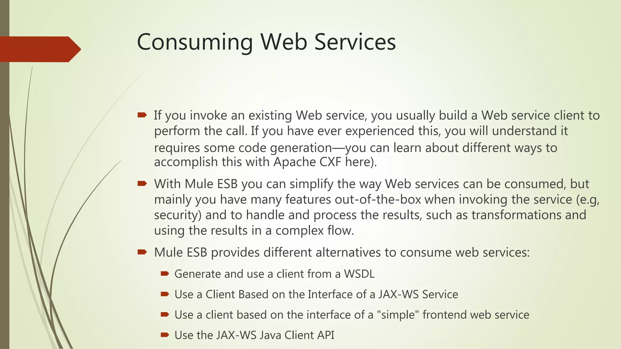 Using mule with web services | PPTX | Web Development | Internet