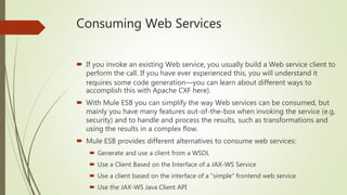 Using mule with web services | PPTX | Web Development | Internet