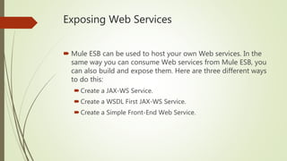 Using mule with web services | PPTX | Web Development | Internet