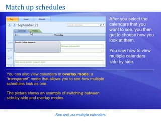 Using multiple calendars in outlook | PPT