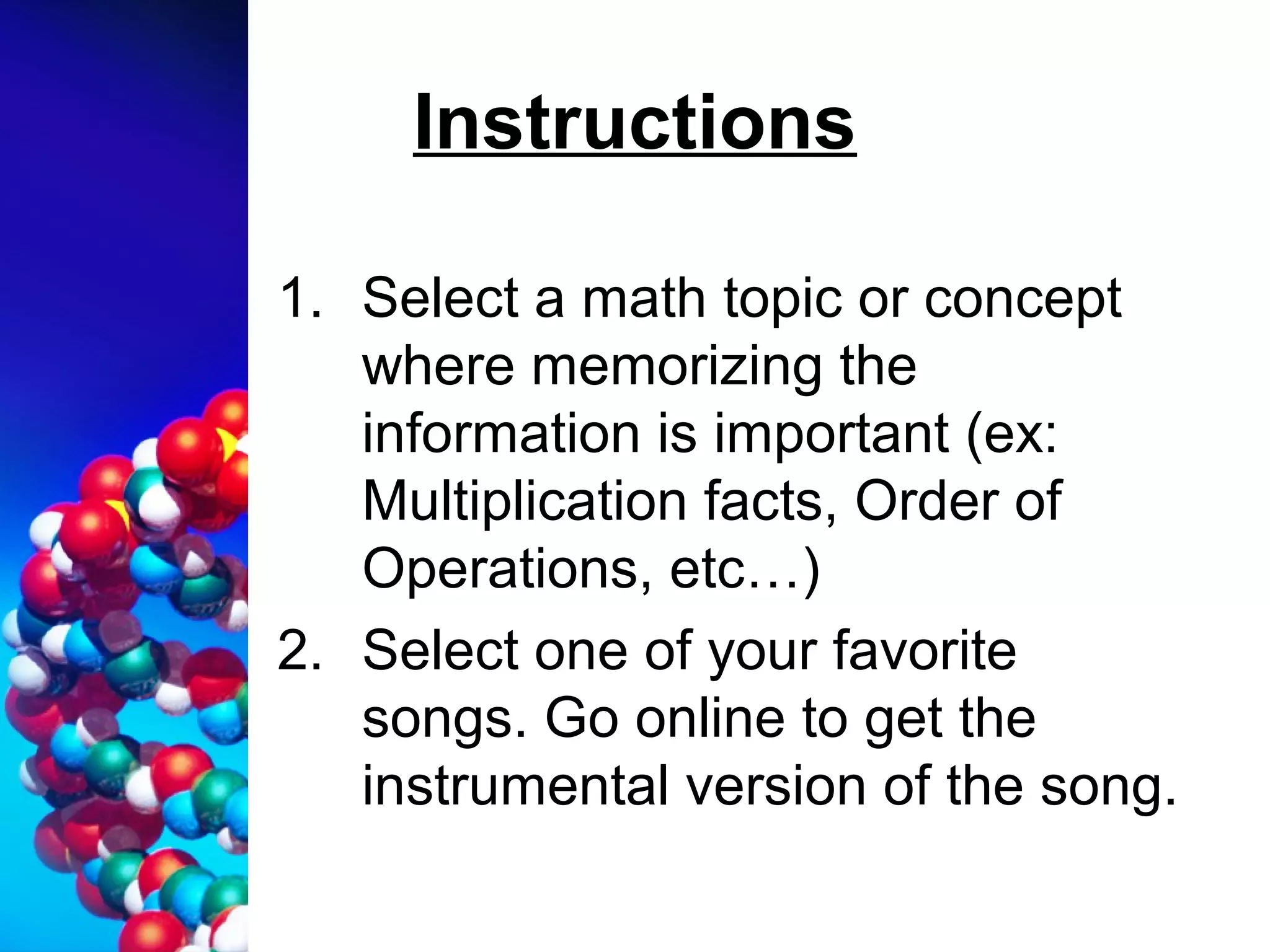 Using music to teach math concepts | PPT