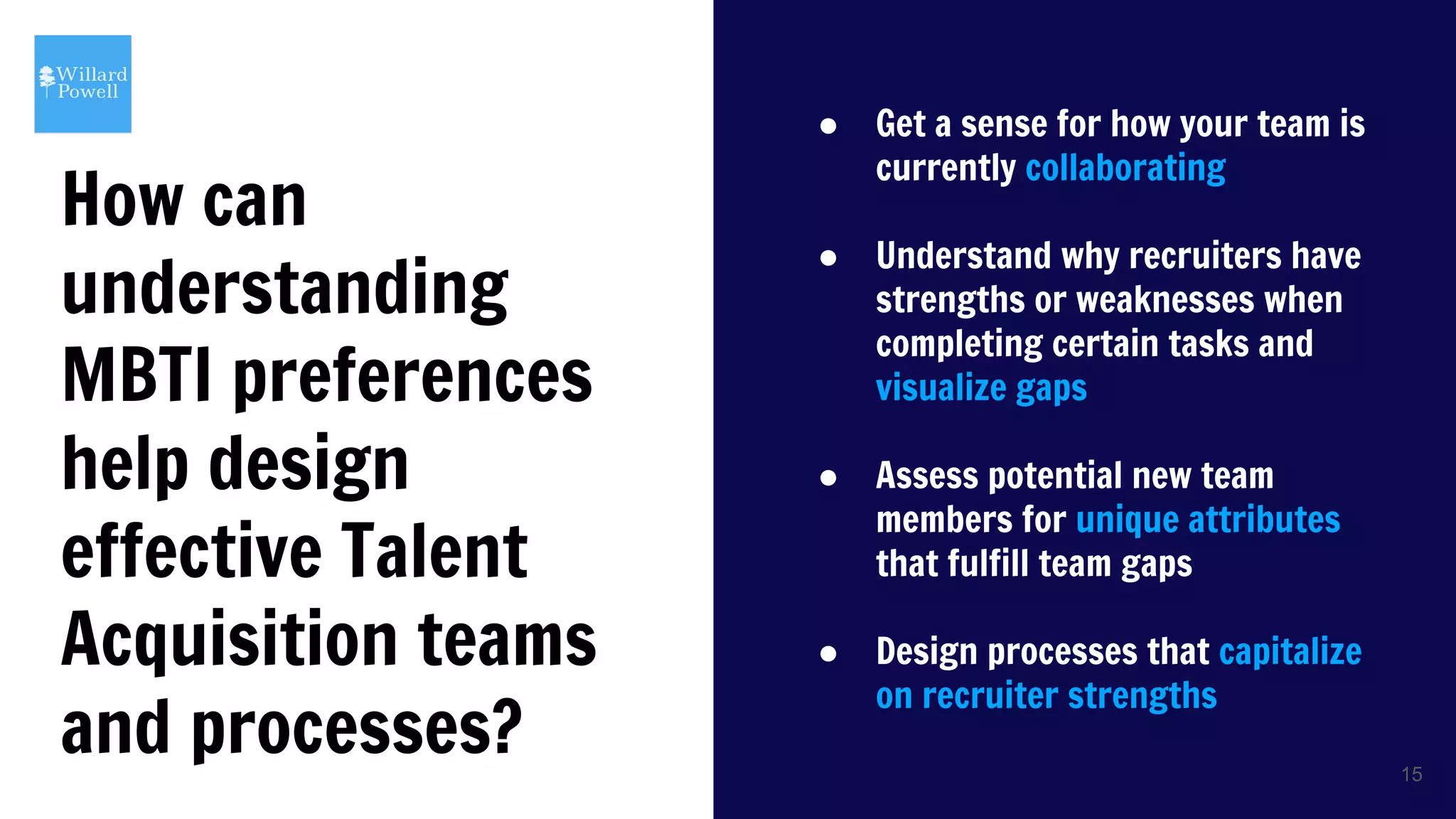 Using myers briggs type indicator (mbti) to build and manage talent ...