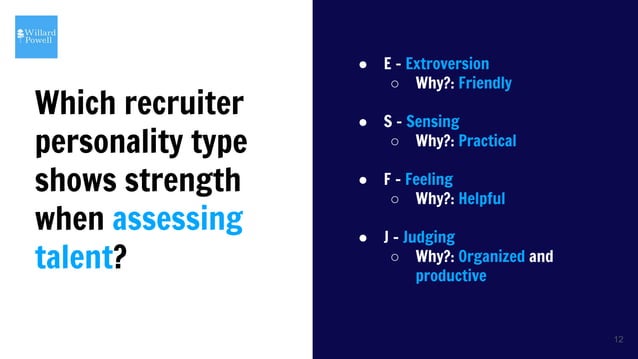Using myers briggs type indicator (mbti) to build and manage talent ...