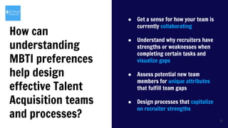 Using myers briggs type indicator (mbti) to build and manage talent ...