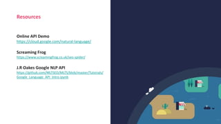 Using natural language processing to support E.A.T - Steve Bailey | PPT