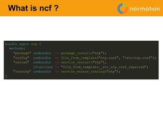Using ncf building blocks to help writing CFEngine policies | PPT