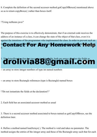 Using netbeans javaThe purpose of this exercise is t.pdf