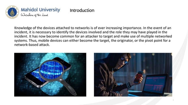 Using network traffic to verify mobile device forensic artifacts | PPTX