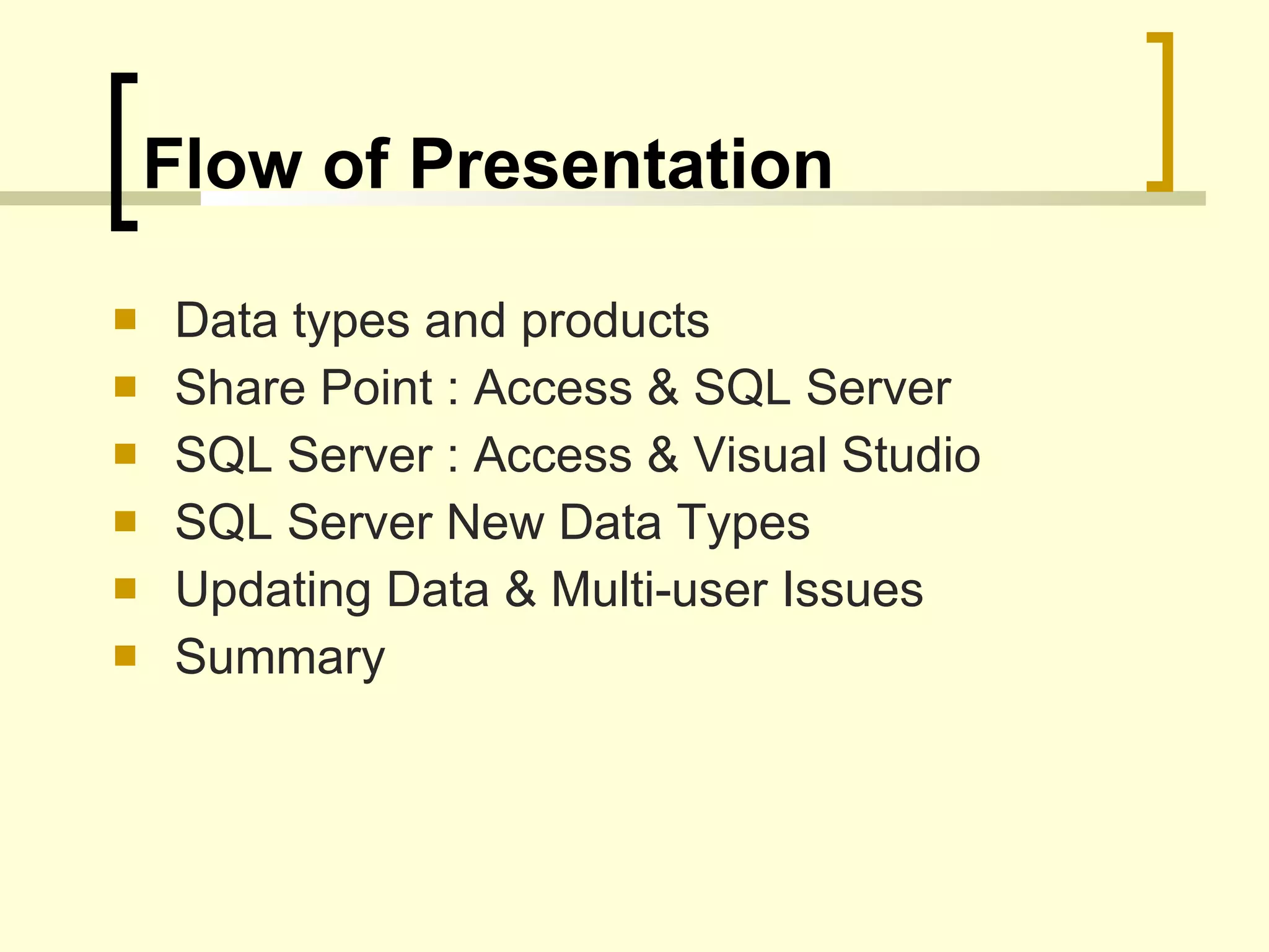 Using New Data Types In2008 | PPT Using New Data Types In2008 | PPT