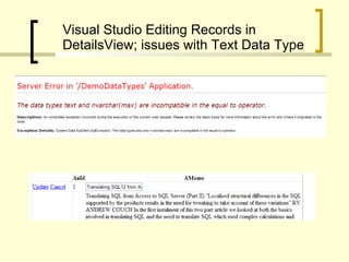 Using New Data Types In2008 | PPT