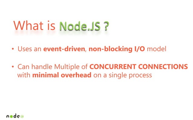 Using NodeJS for Real-Time Web | PPT