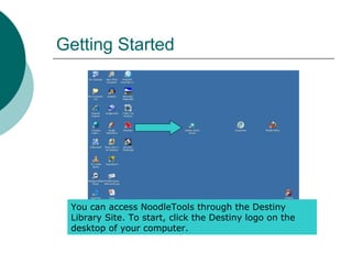 Using noodle tools lesson | PPT