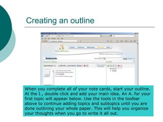 Using noodle tools lesson | PPT