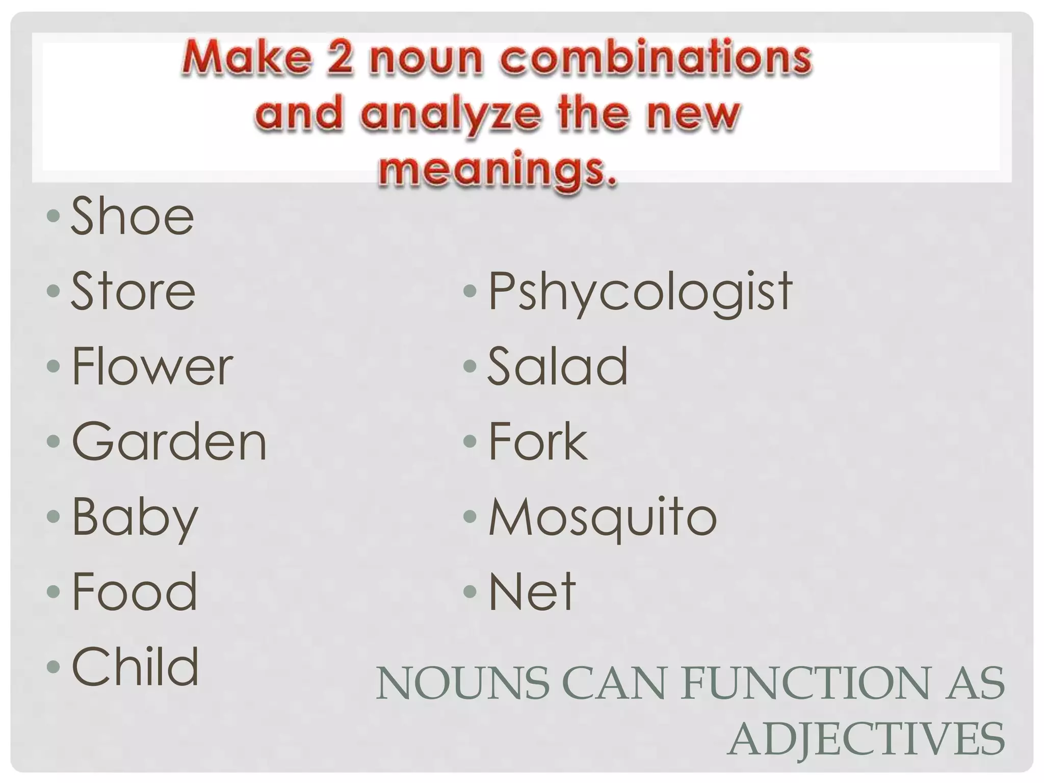Using nouns, adjectives and articles. | PPTX | Gardening | Home & Garden