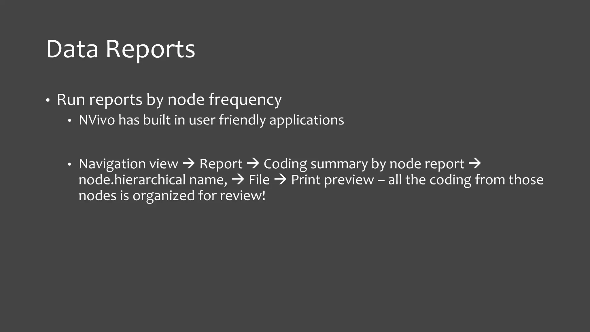 Using NVivo to tell the story - the power of coding | PPTX