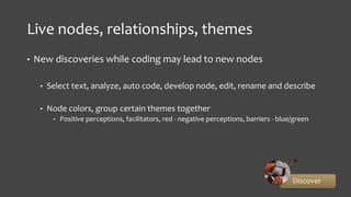 Using nvivo to tell the story, the power of coding | PPTX