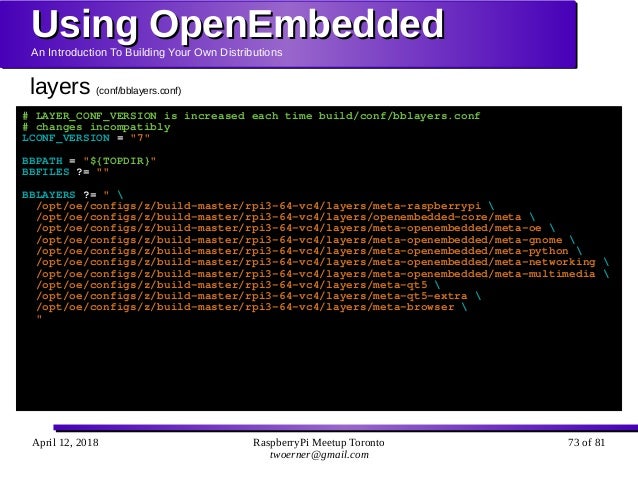 Using OpenEmbedded