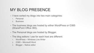 Using OneNote and Microsoft Word as a blog editor | PPT