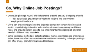 Using Online job postings and survey data to understand labour market ...
