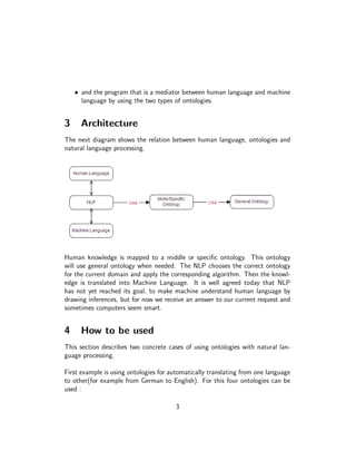 Using ontology for natural language processing | PDF