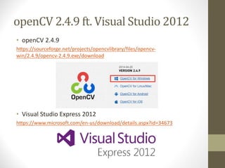 Using open cv 249 with vs2012 | PDF