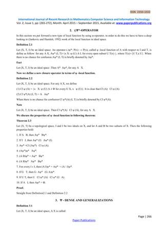 Using ψ-Operator to Formulate a New Definition of Local Function | PDF