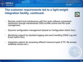 Using OSGi Technology for Retail Stores - Stefan Fassmann, IBM | PDF