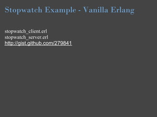 Using OTP and gen_server Effectively | PDF