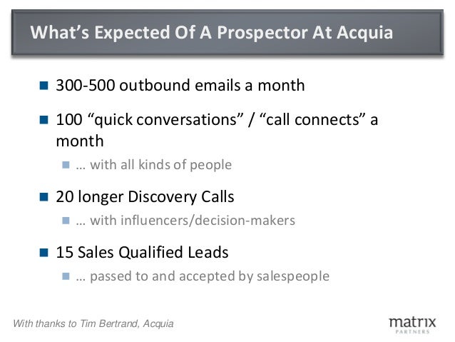 Reaching Your Highest Potential Customers - Outbound Prospecting - For ...