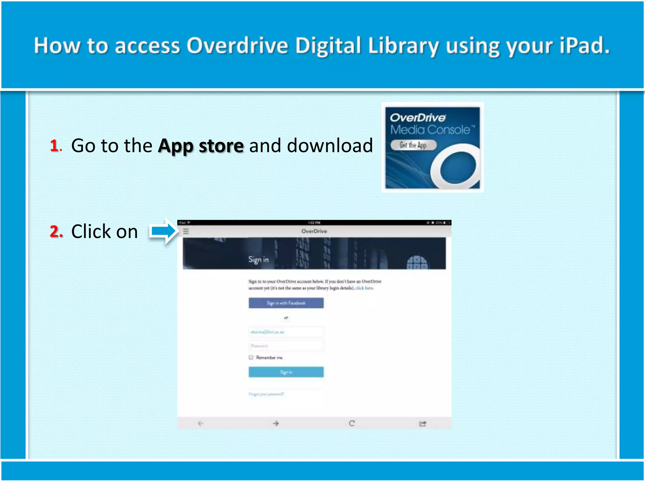 Using Overdrive on iPads | PPT