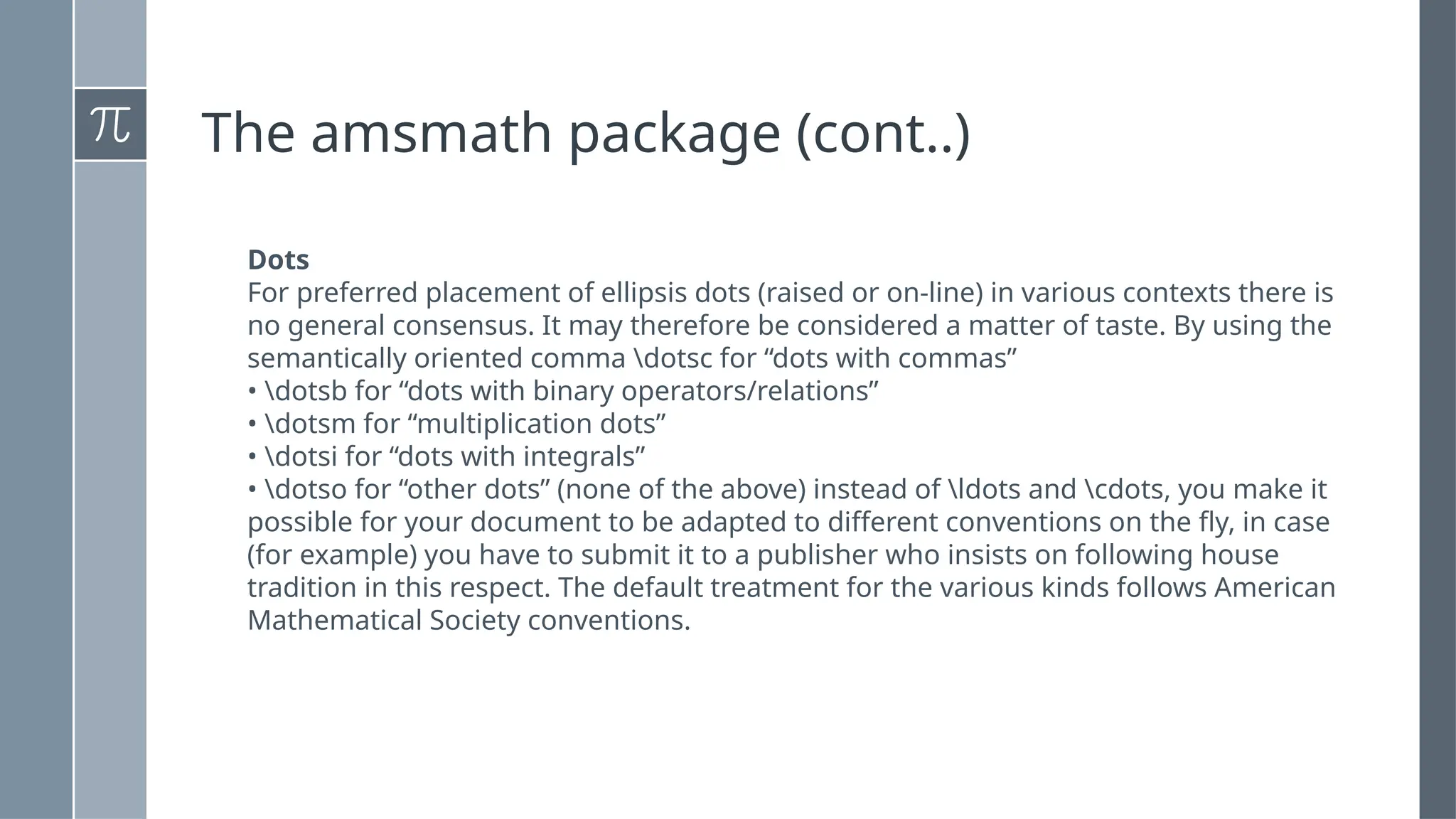 Using package amsmath typing equation labeling and referring.pptx