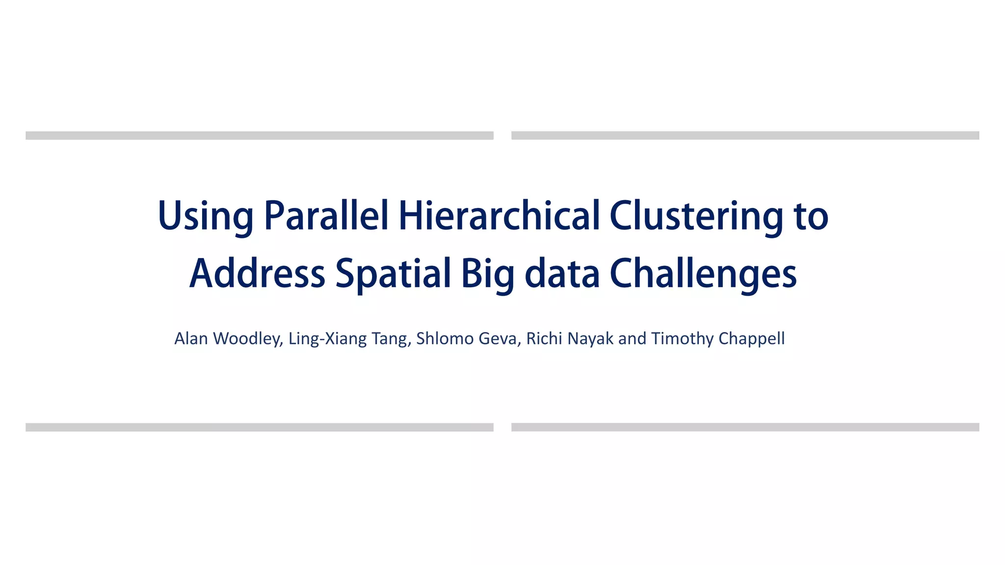 Using Parallel Hierarchical Clustering To Ppt