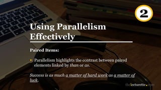Using Parallelism in Writing | PPT