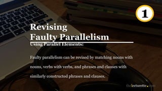 Using Parallelism in Writing | PPTX | Sports